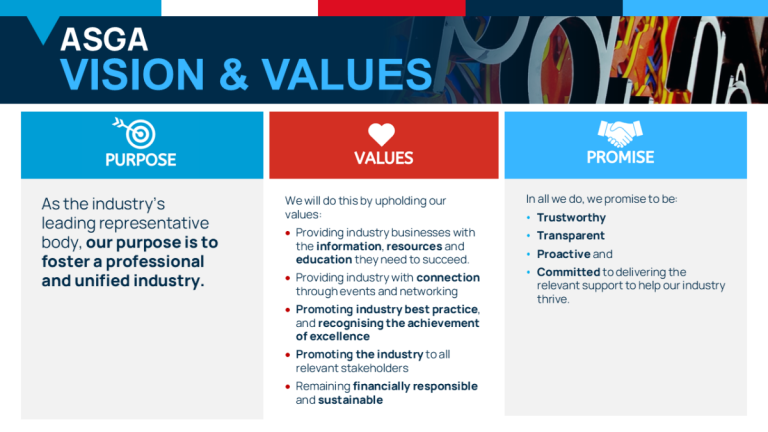 About the ASGA - Australian Sign and Graphics Association